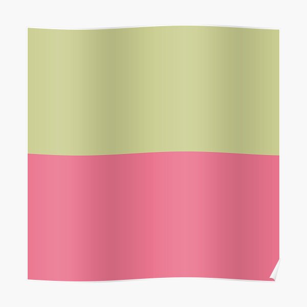 "Pale Green and Bubblegum Pink Exotic Colour Patterns" Poster for Sale ...
