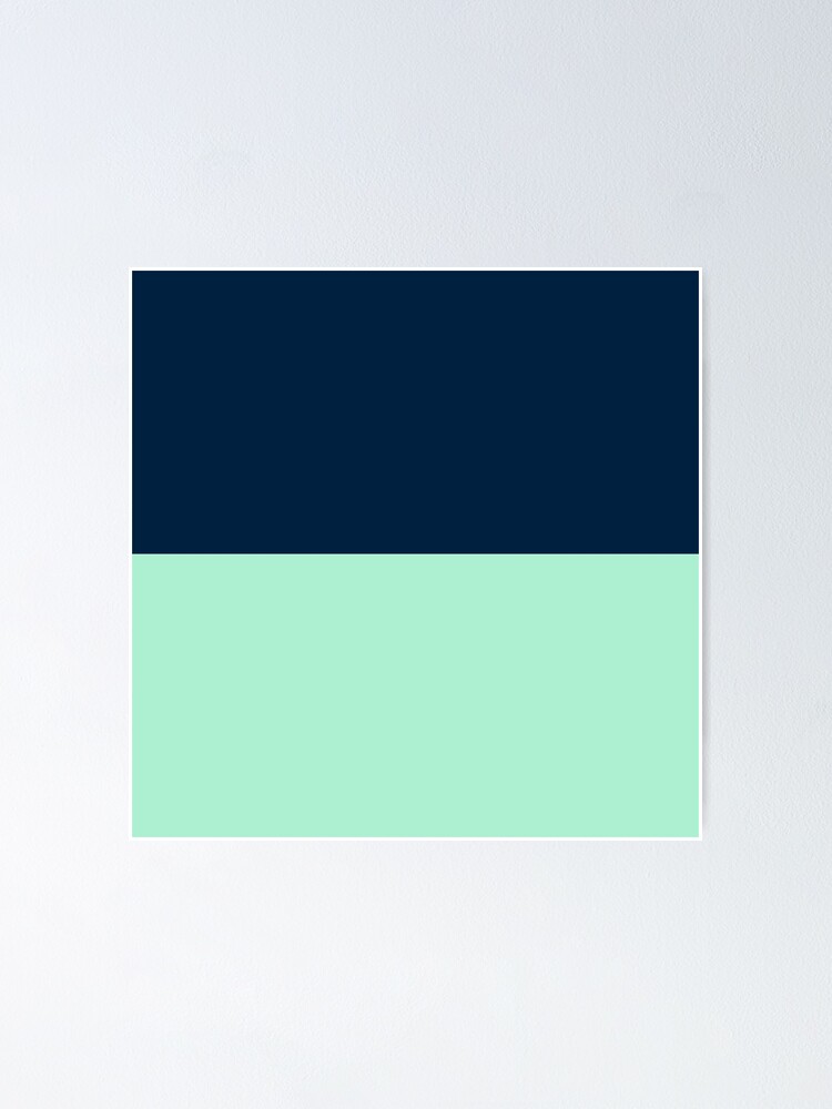 "Sailor Blue and Mint Pink Exotic Colour Patterns" Poster for Sale by ...