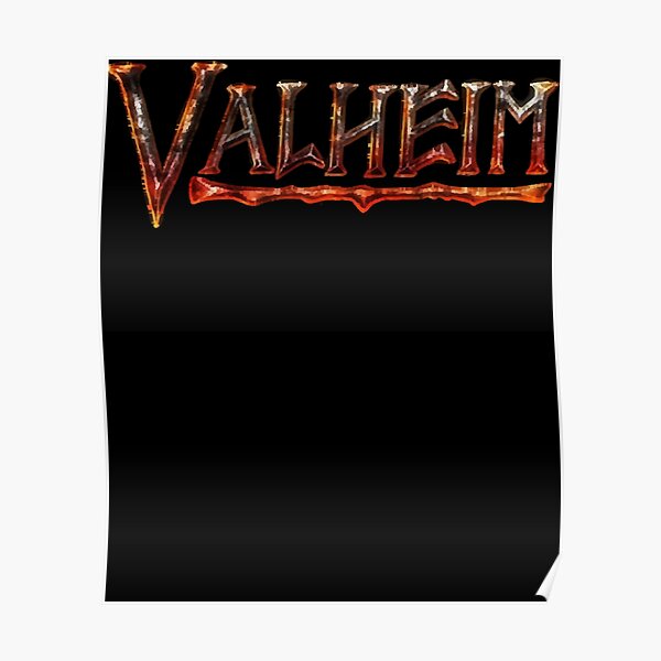 "Valheim game logo" Poster for Sale by cynruojedie | Redbubble
