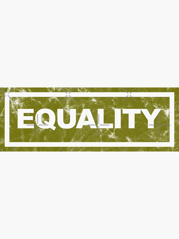 "Equality Sign" Sticker for Sale by GraffitiJoe | Redbubble