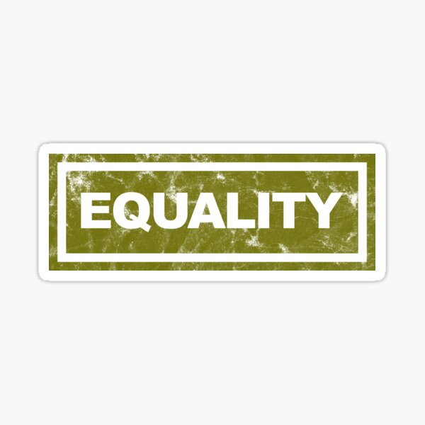"Equality Sign" Sticker for Sale by GraffitiJoe | Redbubble