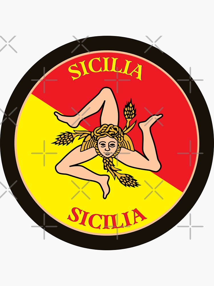 "Italian Region of Sicily" Sticker for Sale by FedSherDesign | Redbubble