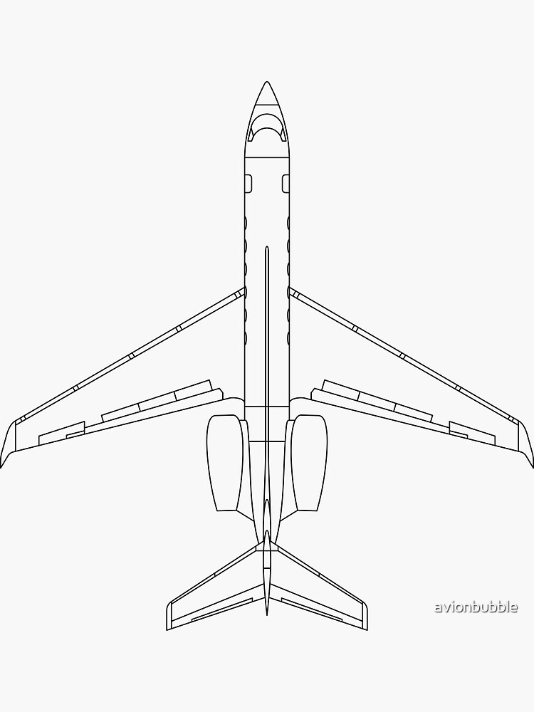 "Gulfstream G500 Model Design" Sticker for Sale by avionbubble | Redbubble