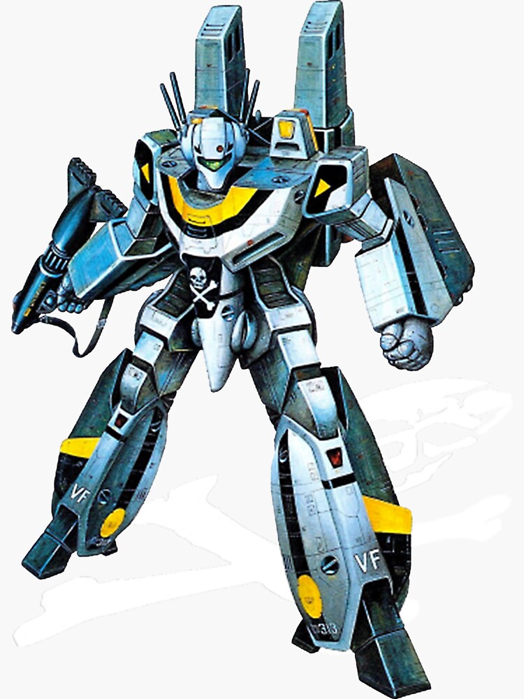 "Skull-One VF-1S Valkyrie" Sticker for Sale by AndreaFree542 | Redbubble