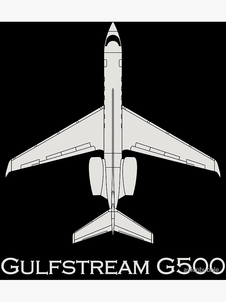 "Gulfstream G500 Model Design" Poster for Sale by avionbubble | Redbubble