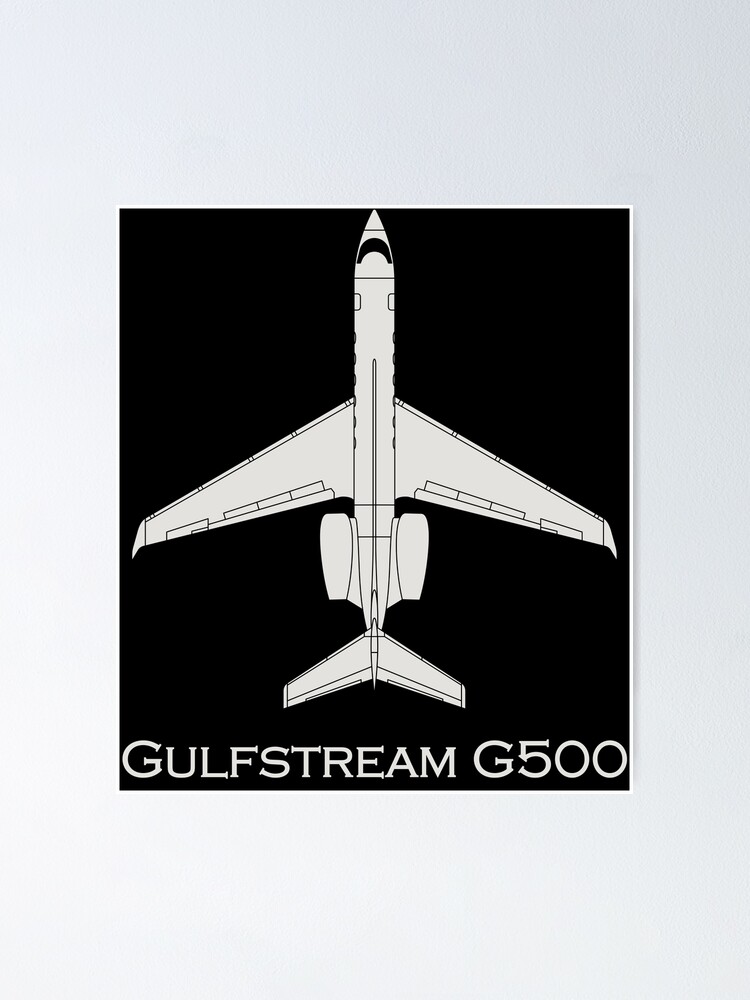 "Gulfstream G500 Model Design" Poster for Sale by avionbubble | Redbubble