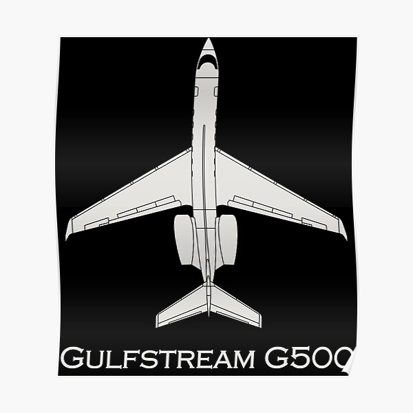 "Gulfstream G500 Model Design" Poster for Sale by avionbubble | Redbubble