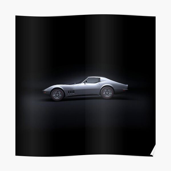 "Corvette C3 Stingray 1969 Cortez Silver" Poster for Sale by ...