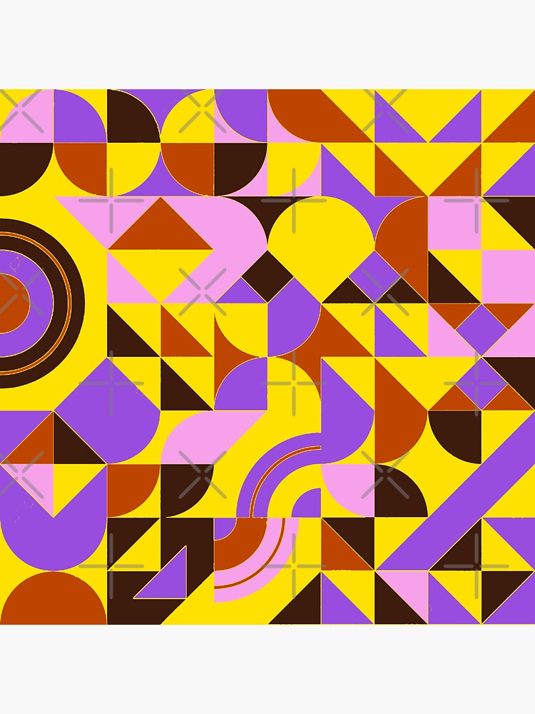 "geometric colorful patterns conceptual Art - Abstract Neo Geo graphic ...