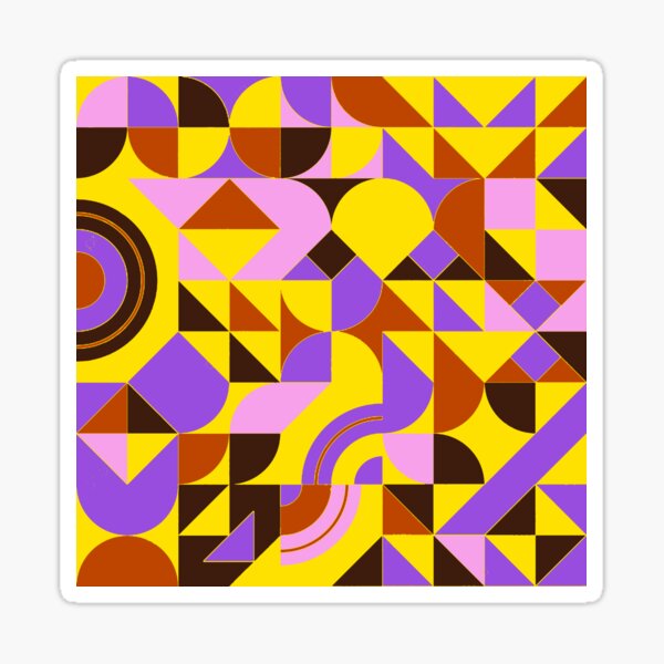 "geometric colorful patterns conceptual Art - Abstract Neo Geo graphic ...