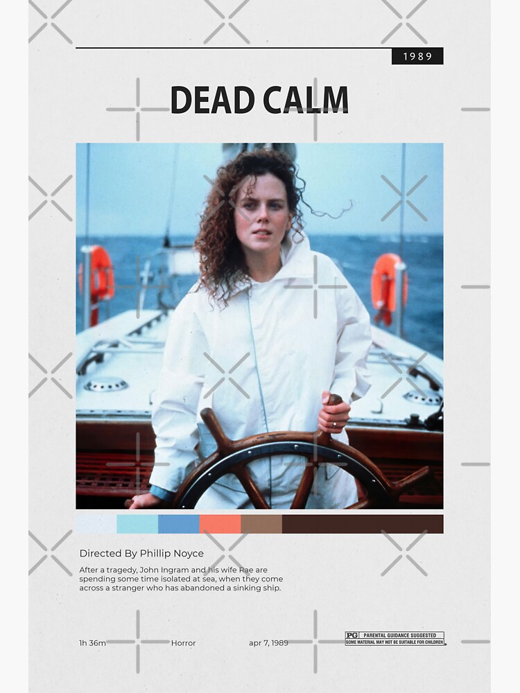 "Dead Calm movie poster 1989, horror" Sticker for Sale by ...