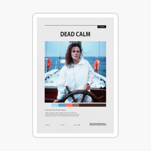 "Dead Calm movie poster 1989, horror" Sticker for Sale by ...