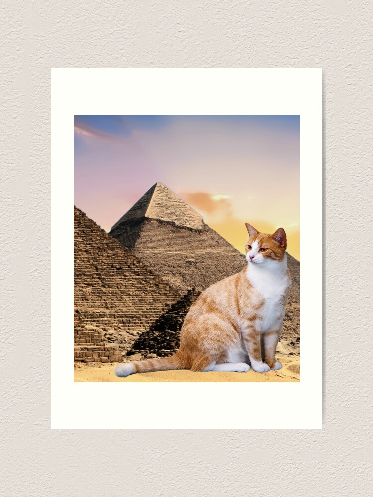 "Surreal photos with giant cats in the Pyramids of Giza. Catzilla ...