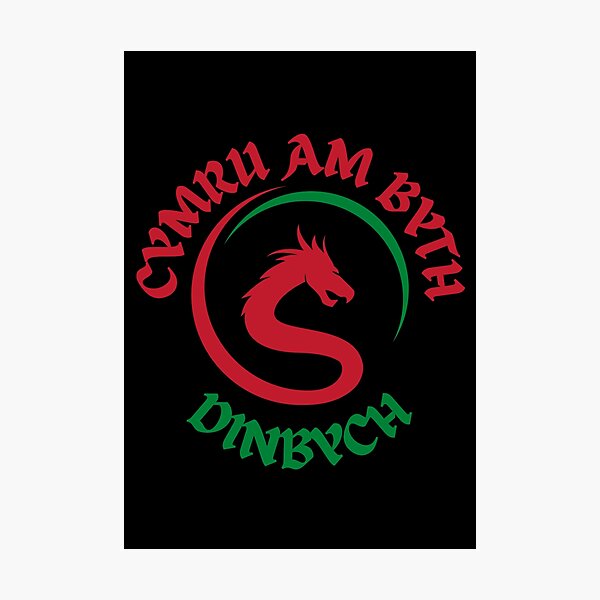 "Cymru bin byth - Dinbych - Wales für immer - Denbigh" Fotodruck von ...