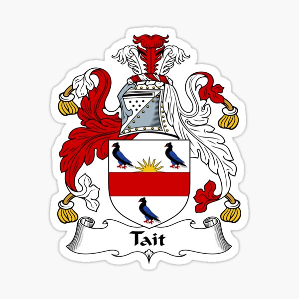 "Tait" Sticker for Sale by HaroldHeraldry | Redbubble