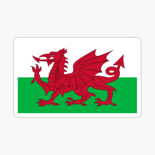 "Flag of Wales" Sticker for Sale by Freihalt | Redbubble