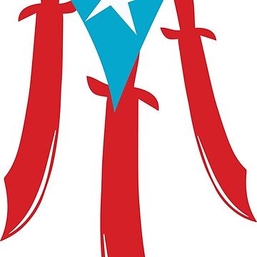 Pegatina for Sale con la obra «Bandera de Puerto Rico con machete» de ...