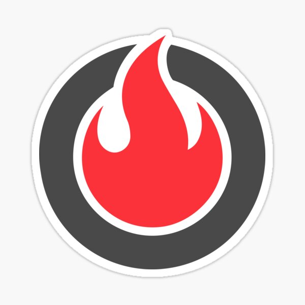 "Inferno JS logo" Sticker for Sale by hipstuff | Redbubble