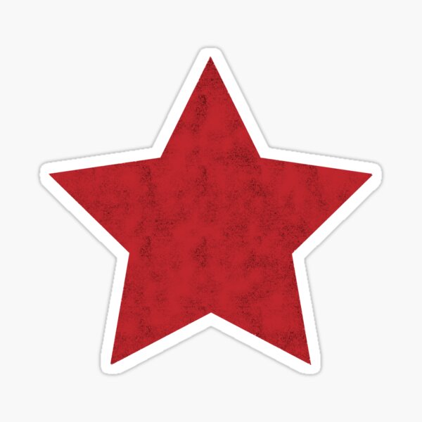 "Retro Red Star " Sticker for Sale by CrazyLumberjack | Redbubble