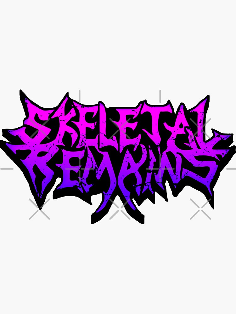 "Skeletal Remains Band Merch" Sticker for Sale by xxXVintageXxx | Redbubble