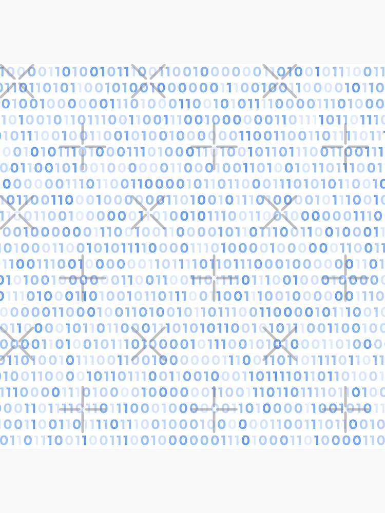 "Binary Software Code" Sticker for Sale by MRoseDesigns | Redbubble