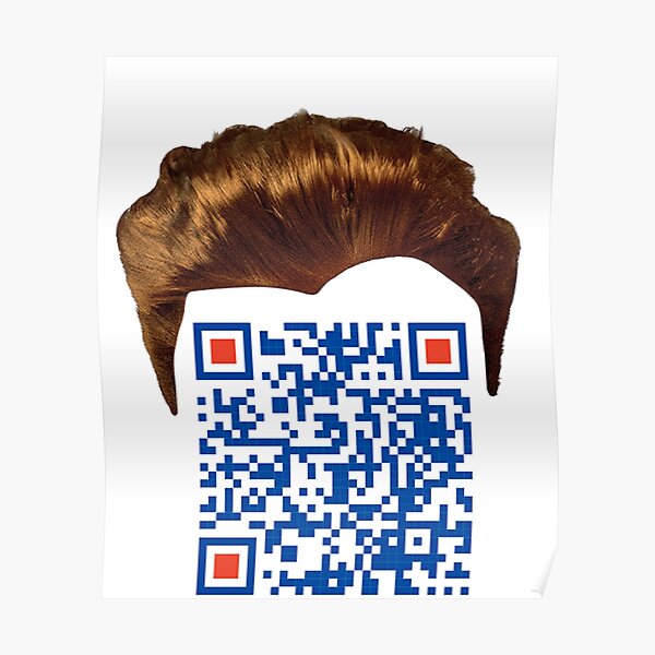 "QR code meme" Poster for Sale by WesternType | Redbubble