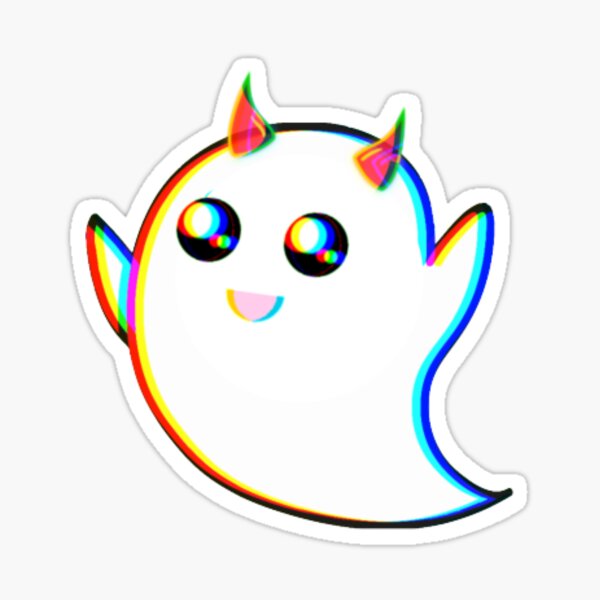 "Cute devil ghosty" Sticker for Sale by HuiArt | Redbubble