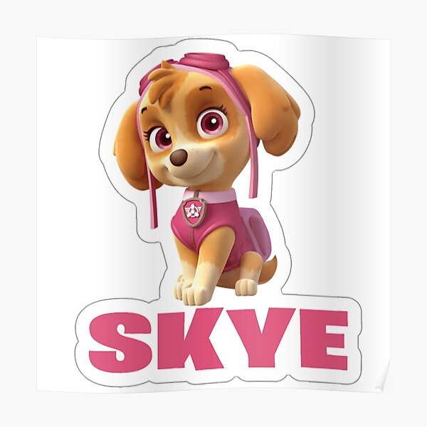 "Paw Patrol Skye" Poster for Sale by docubazar7 | Redbubble