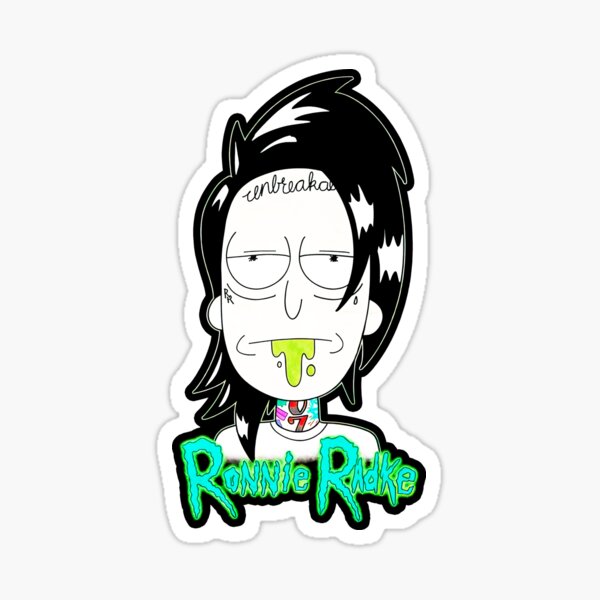 "the bored ronnie" Sticker for Sale by Thosei1995 | Redbubble
