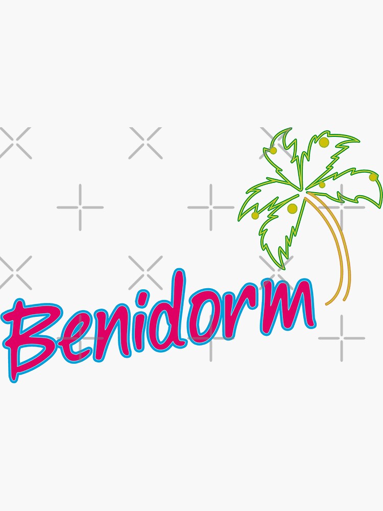 "Benidorm Classic " Sticker for Sale by mezadoren | Redbubble