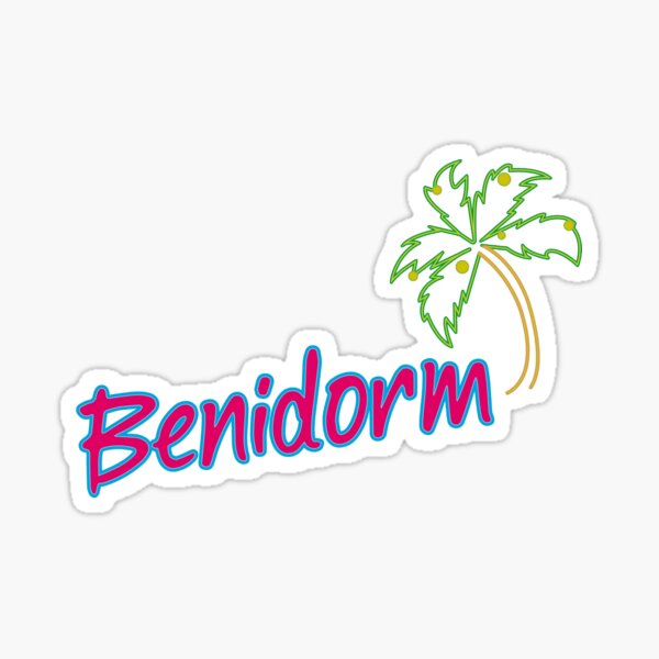"Benidorm Classic " Sticker for Sale by mezadoren | Redbubble
