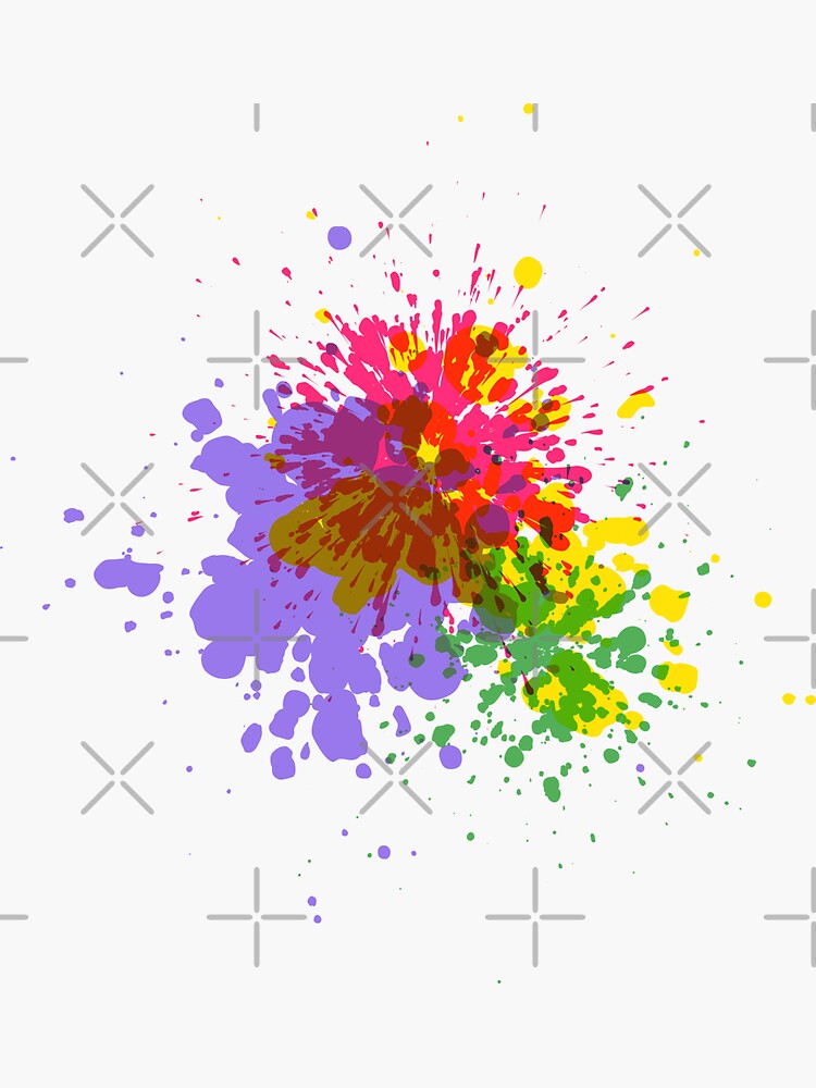 "Watercolor Paint Splash Art. " Sticker for Sale by HakanKACAR2014 ...