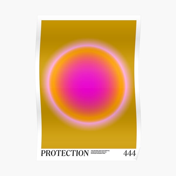"Angel Number 444 Protection Print" Poster for Sale by tiger-spirit ...