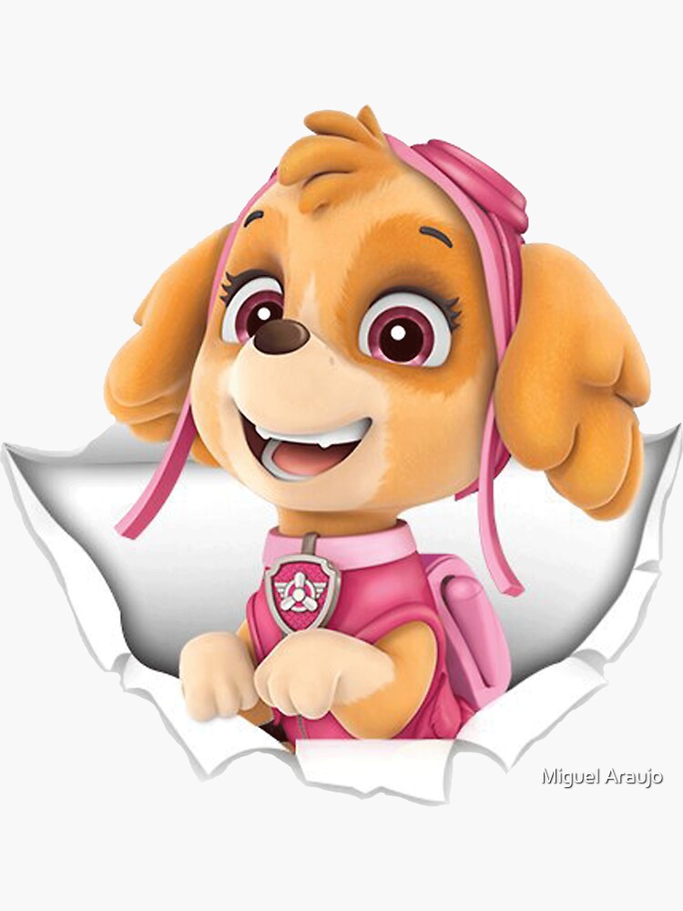 "Skye Paw Patrol" Sticker for Sale by Miguel Araujo | Redbubble