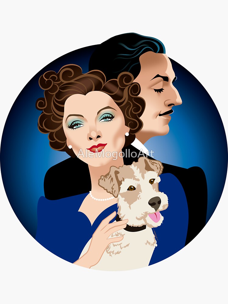 "Nick and Nora" Sticker for Sale by AleMogolloArt | Redbubble