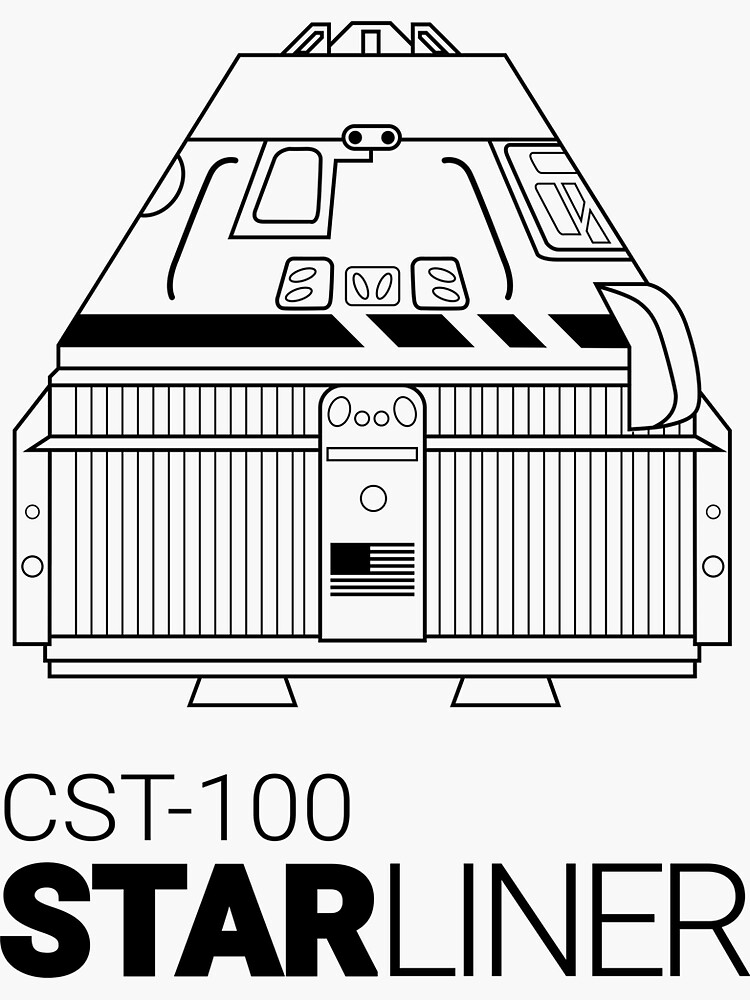"STARLINER CST-100 Boeing NASA Atlas Rocket Launch" Sticker for Sale by ...