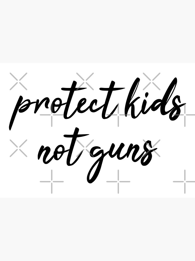 Póster «Proteja a los niños, no a las armas caligráficas» de designite | Redbubble