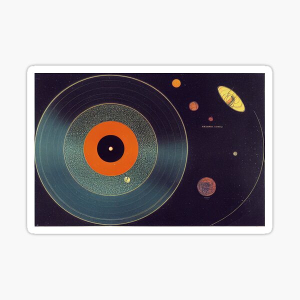 "Cosmic sounds" Sticker for Sale by Opalaeo | Redbubble