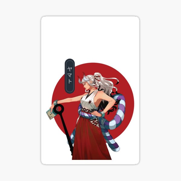 "Yamato One Piece" Sticker for Sale by ShonnaWener | Redbubble