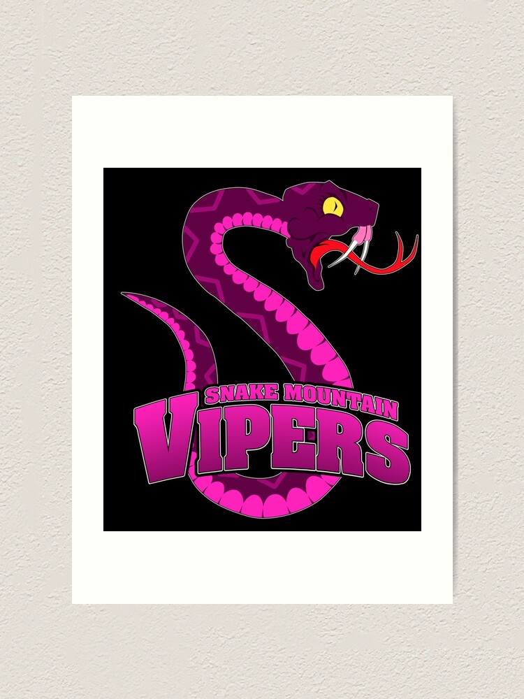 "Snake Mountain Vipers Sticker" Art Print for Sale by taranhb | Redbubble