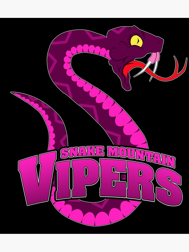 "Snake Mountain Vipers Sticker" Art Print for Sale by taranhb | Redbubble