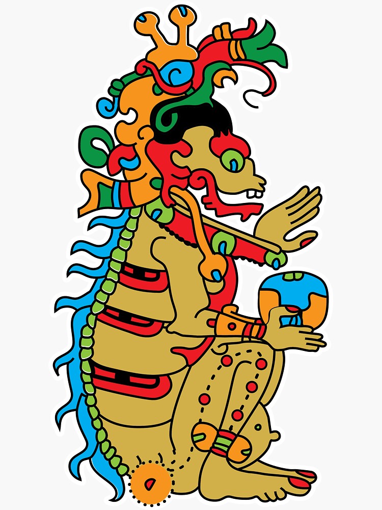 "Mayan Ah Puch" Sticker for Sale by signsandsymbols | Redbubble