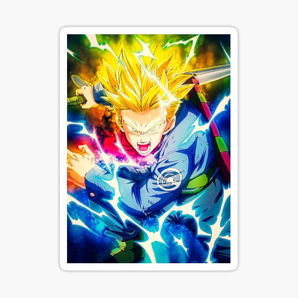 Future Trunks Dragon Ball Fanart Sticker For Sale By Spacefoxart Redbubble