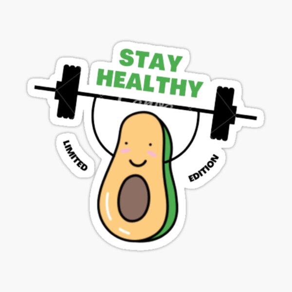 "stay healthy" Sticker for Sale by reyadrrj | Redbubble