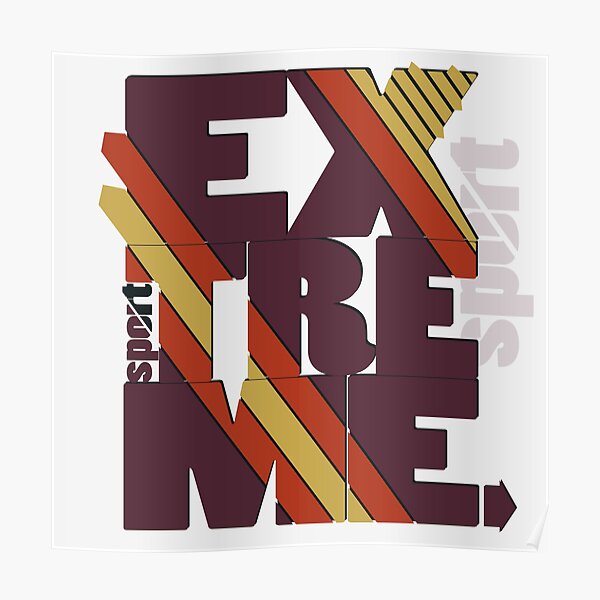 "Extreme Sport" Poster for Sale by Gonkpoke | Redbubble