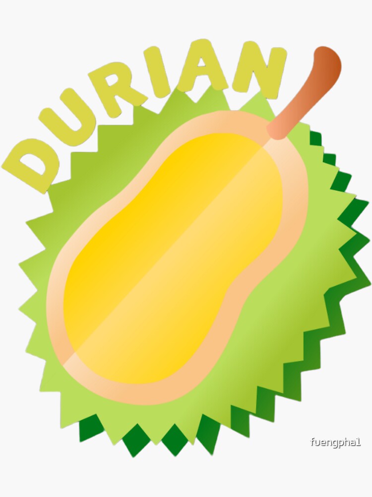 "Thai Durian" Sticker for Sale by fuengpha1 | Redbubble