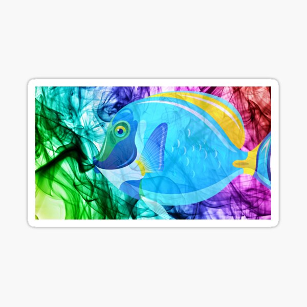 "Sea and fish themed designs" Sticker for Sale by Constructive27 ...
