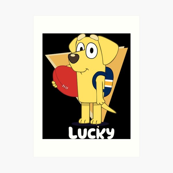 "Blueys Lucky bluey cartoon" Art Print for Sale by poppyballard918 ...