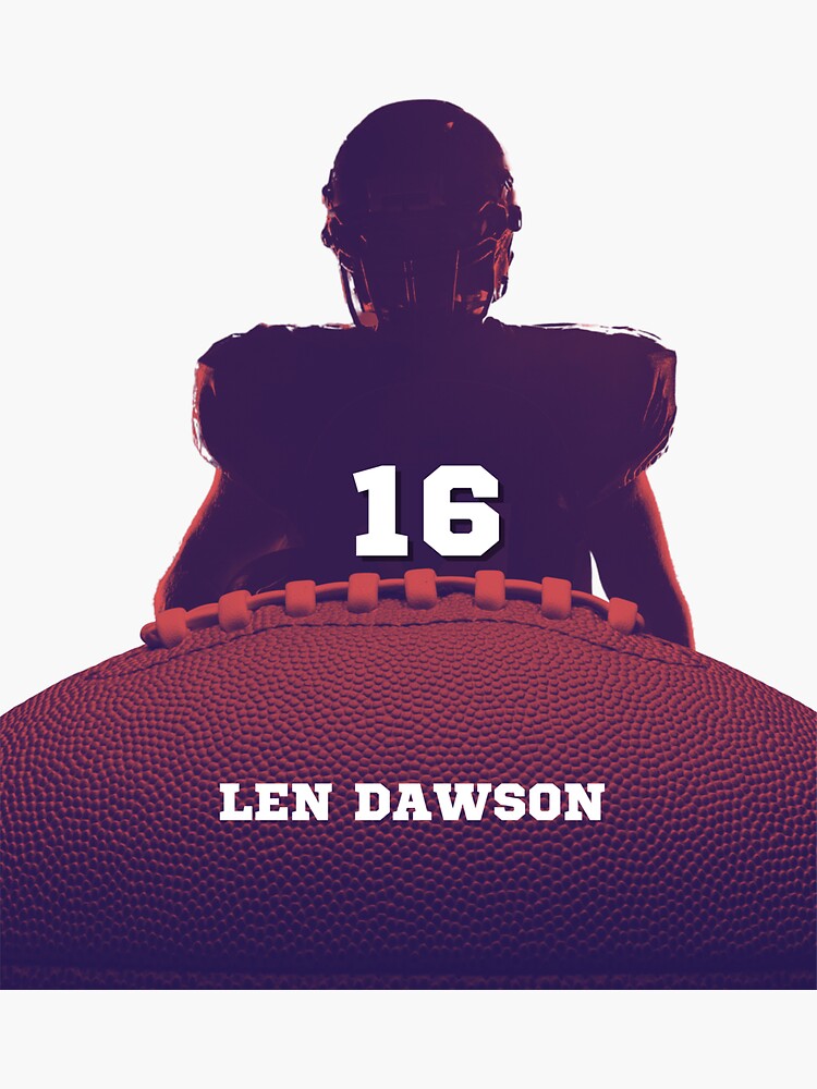 "Len Dawson Chiefs Quarterback T-shirt" Sticker for Sale by Sugar-apple ...