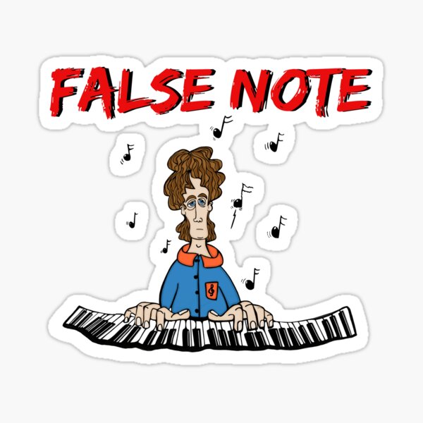 "False note... Piano.2ab - 5.(Colors.)" Sticker for Sale by ...